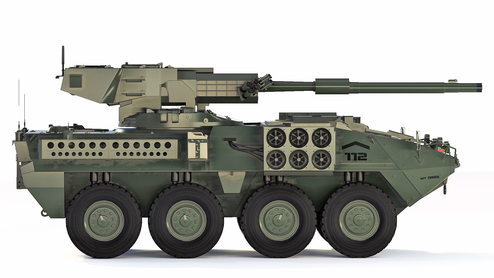 M1128 Stryker MGS 2003 3D model | CGTrader
