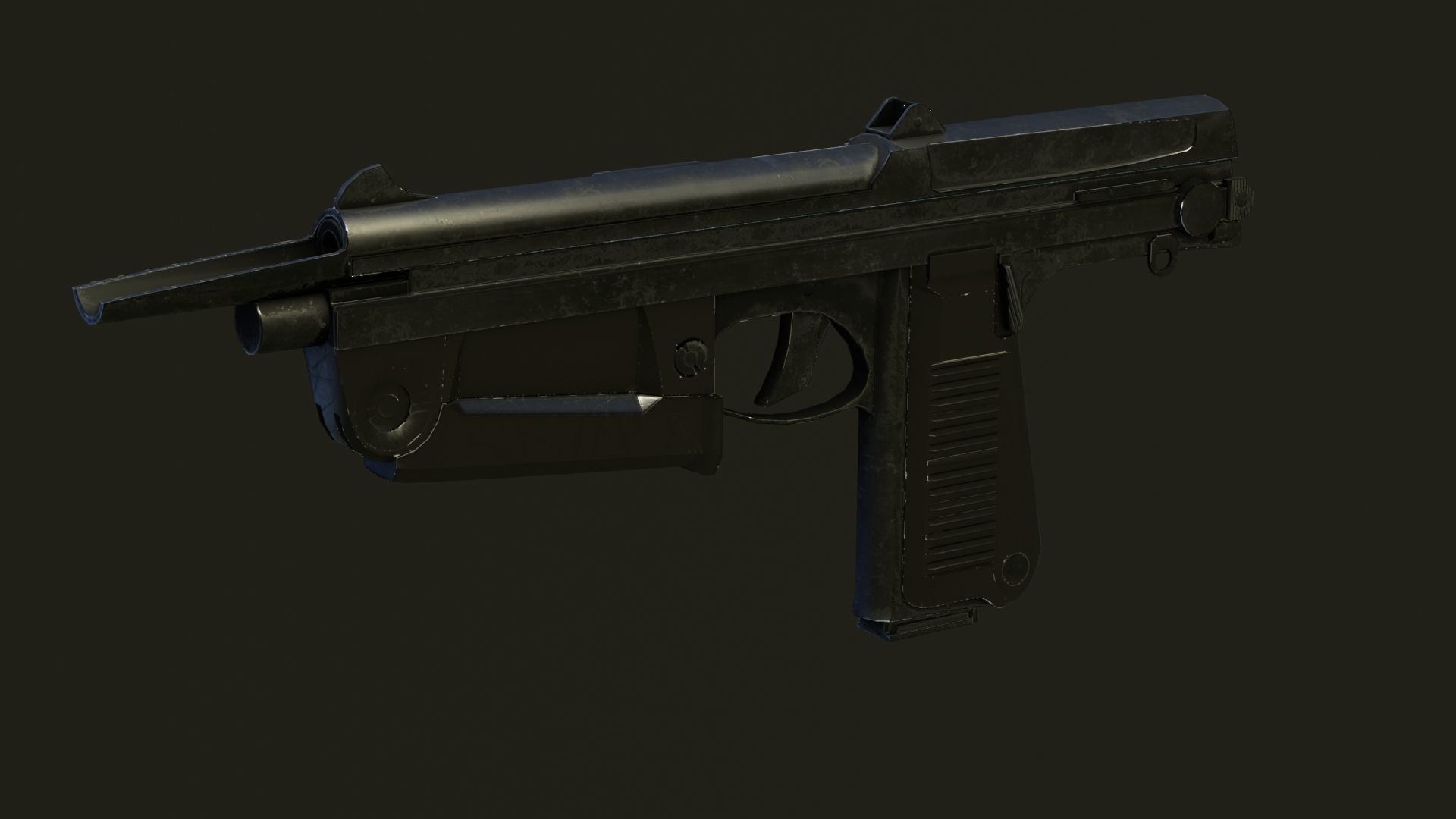 3D model PM63 submachine gun VR / AR / low-poly | CGTrader