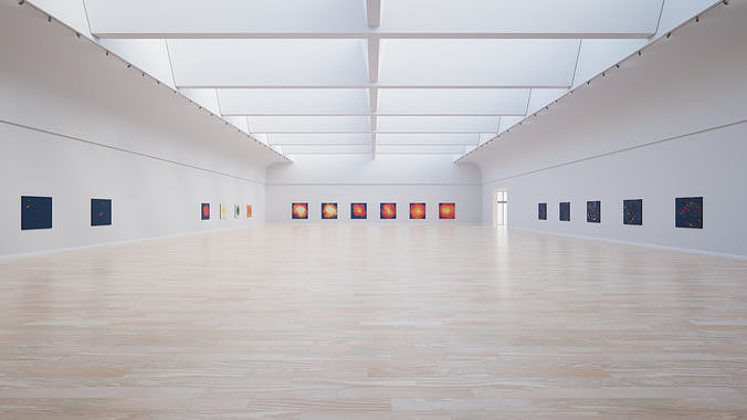 3D model Art Museum Gallery Interior 37 VR / AR / low-poly | CGTrader