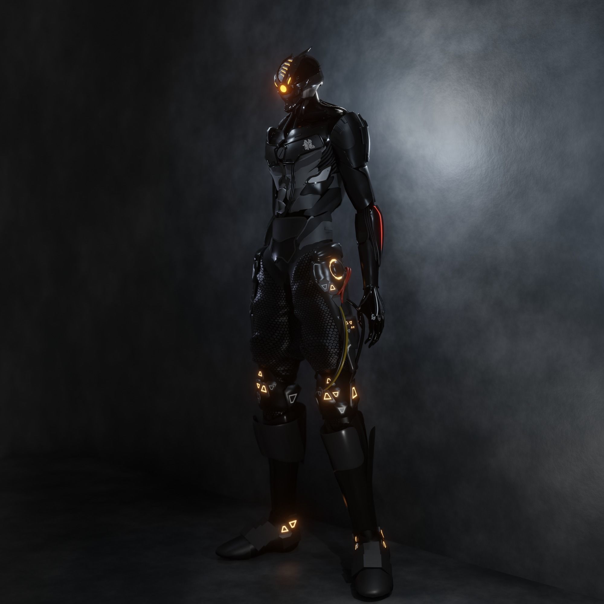 3D model Cyberpunk Armor Pack VR / AR / low-poly | CGTrader