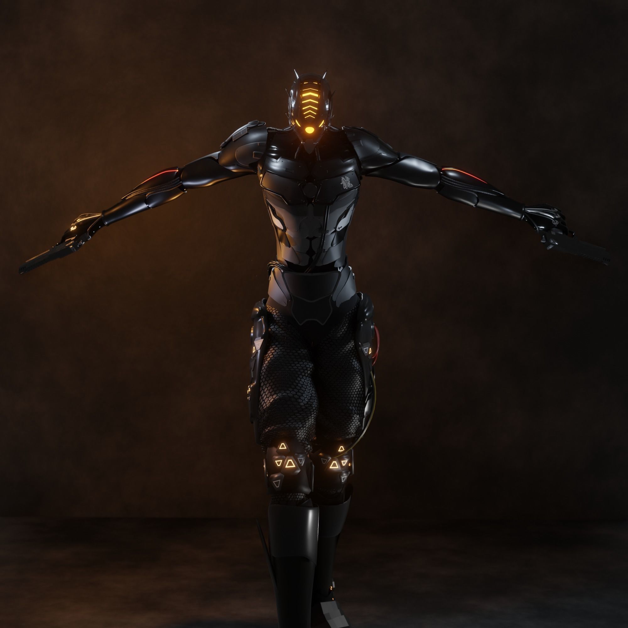 3D model Cyberpunk Armor Pack VR / AR / low-poly | CGTrader