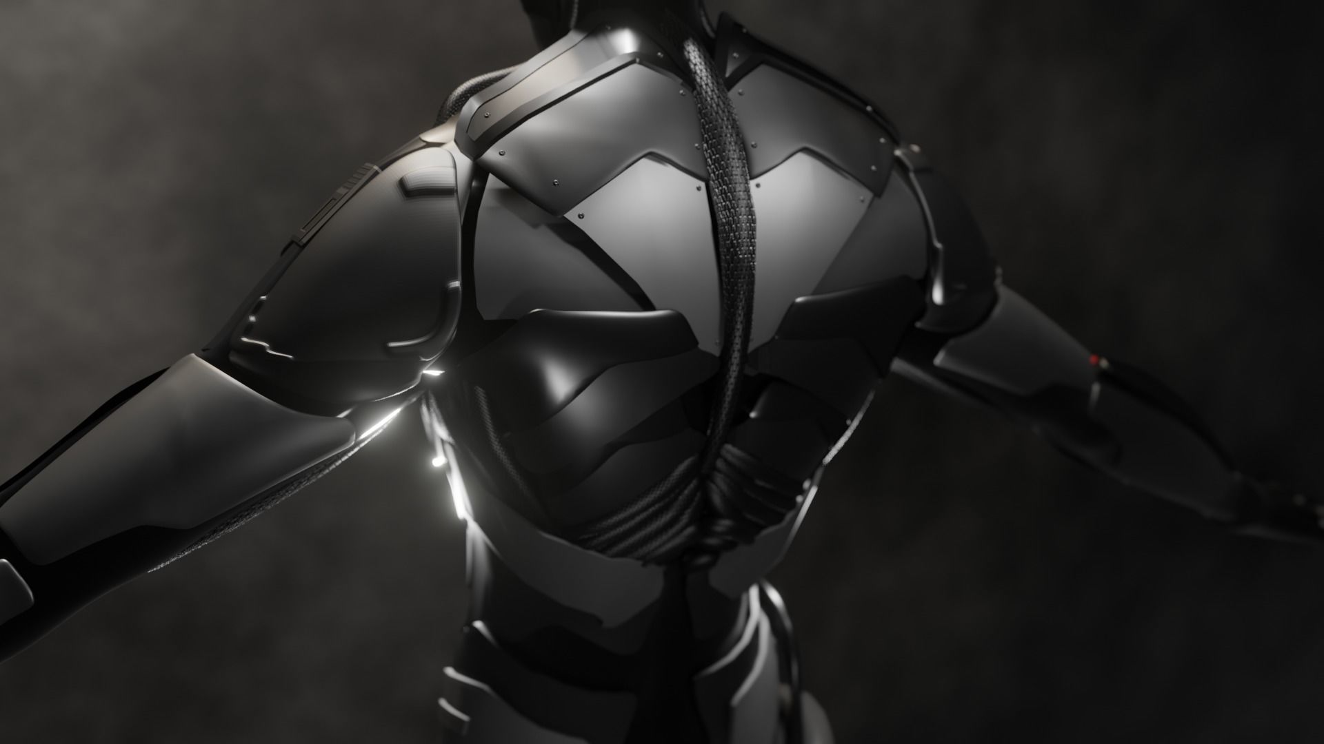 3D model Cyberpunk Armor Pack VR / AR / low-poly | CGTrader