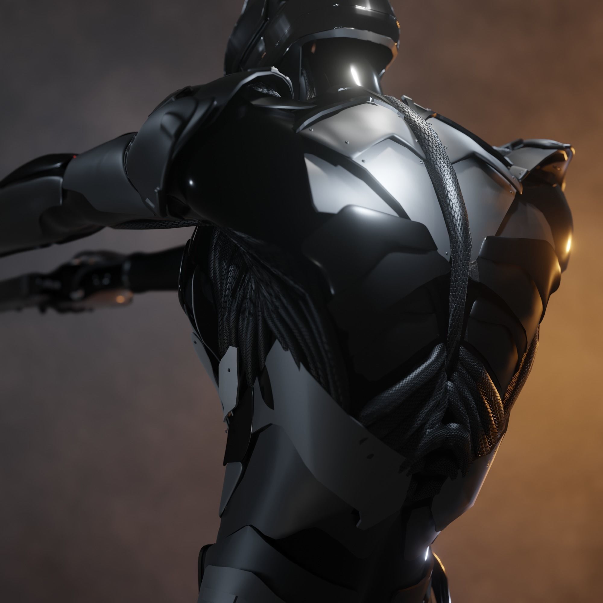 3D model Cyberpunk Armor Pack VR / AR / low-poly | CGTrader