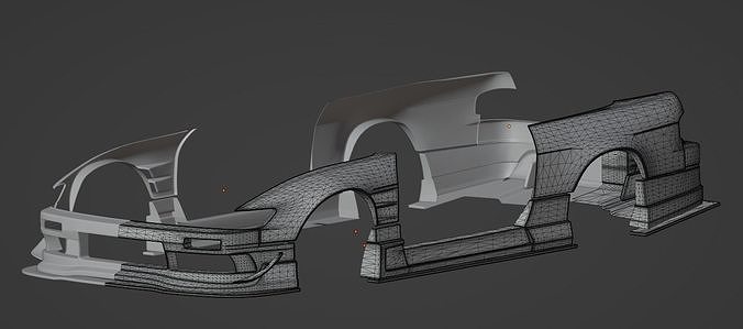 S13 Origin Labo Racing Line Bodykit 3D model | CGTrader