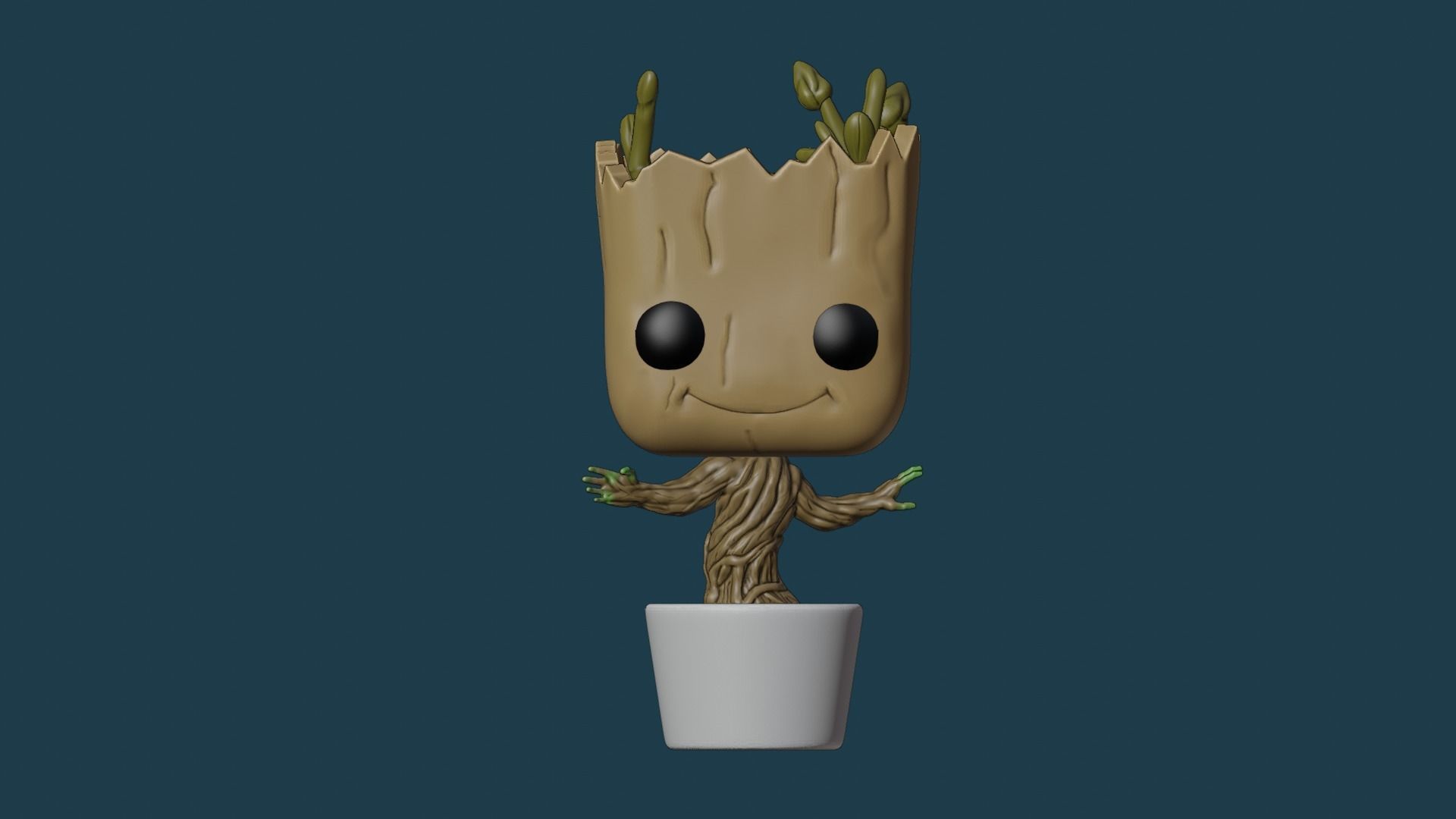 FUNKO POP DANCING GROOT - MARVEL 3D model 3D printable | CGTrader