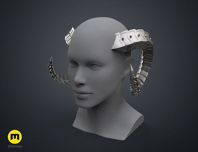 Metal Horns 3D model 3D printable | CGTrader