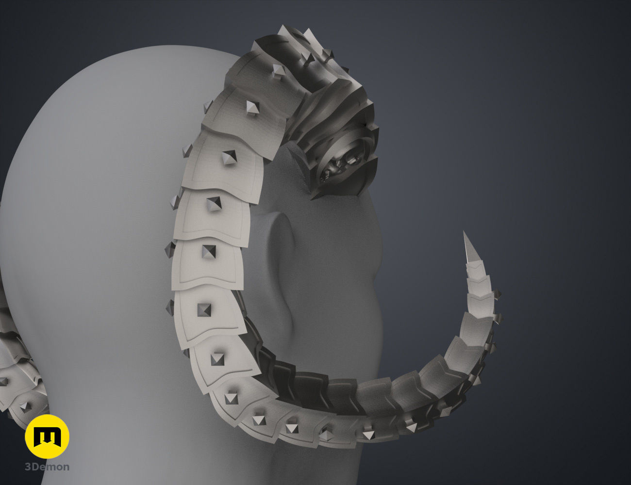 Metal Horns 3D model 3D printable | CGTrader