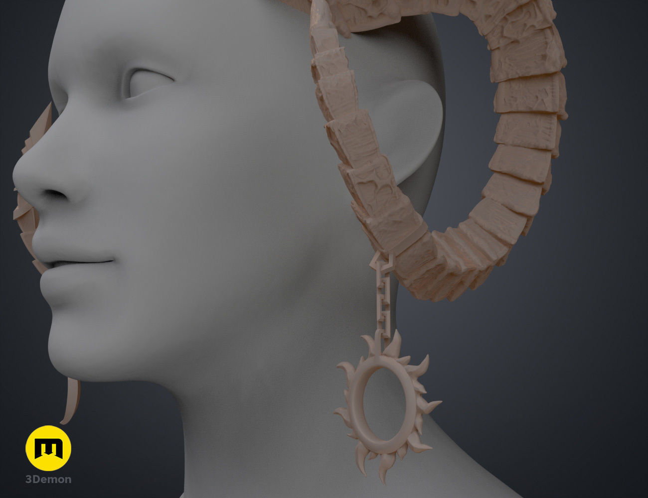 Lucien Tavelle Horns - Critical Role 3D model 3D printable | CGTrader