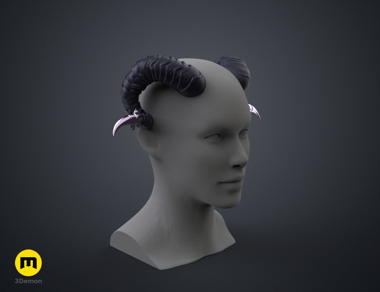 Jester Lavorre Horns - Critical Role 3D model 3D printable | CGTrader