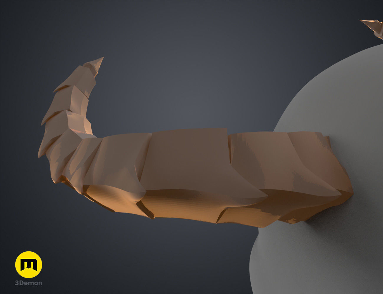 Dragon-Like Horns 3D model 3D printable | CGTrader