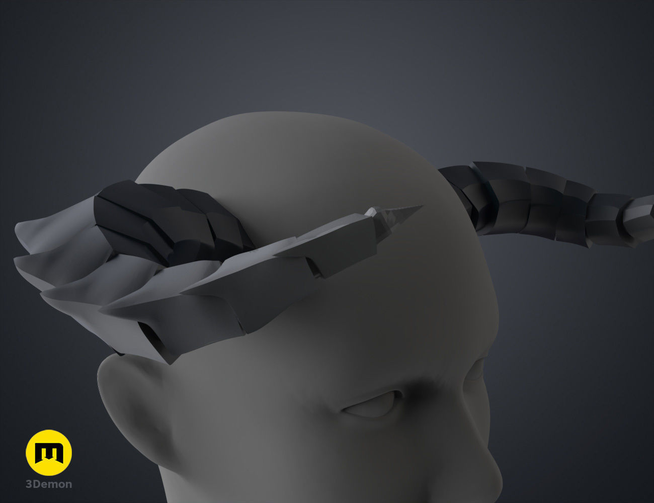 Dragon-Like Horns 3D model 3D printable | CGTrader