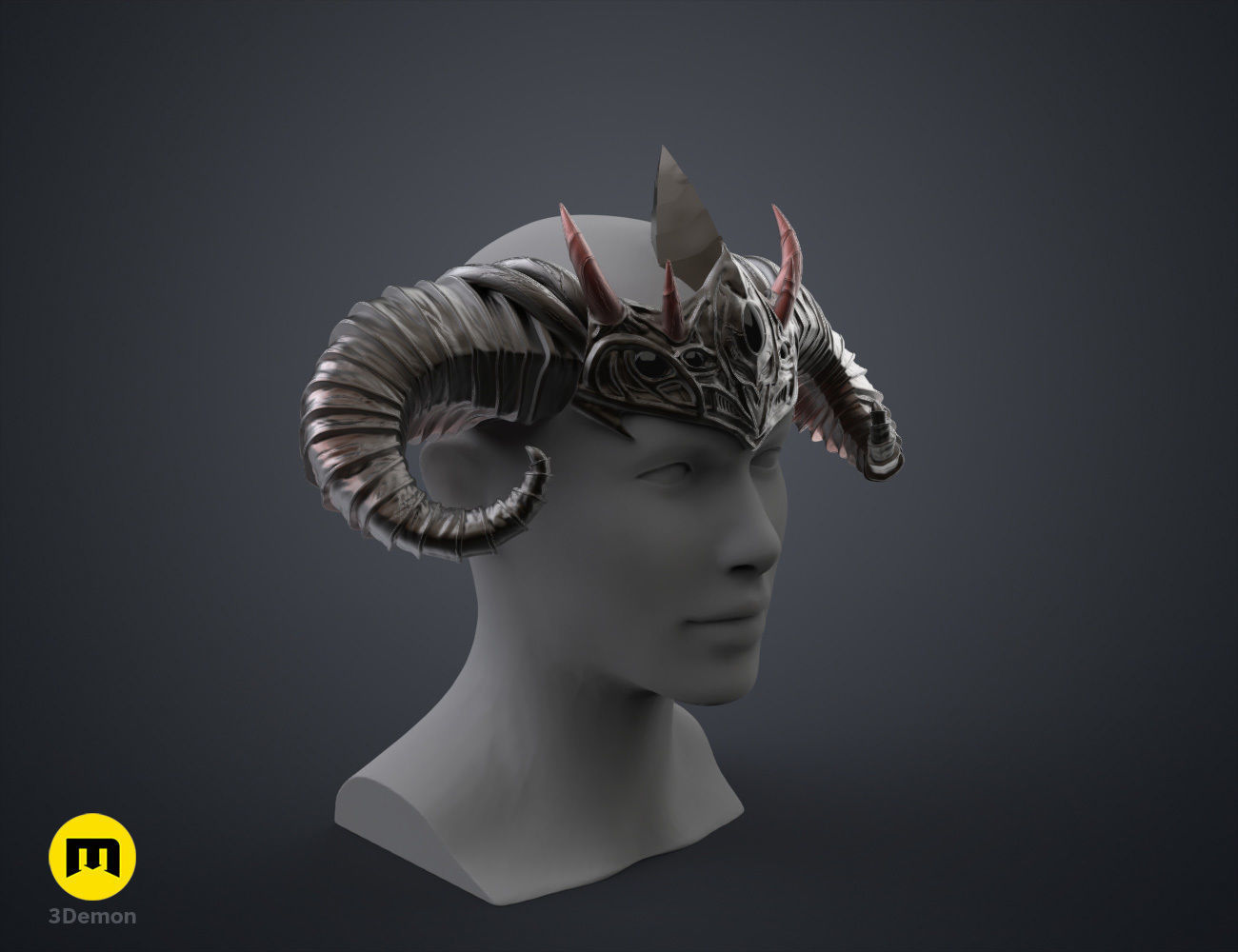 Asmodeus Horns - Critical Role 3D model 3D printable | CGTrader