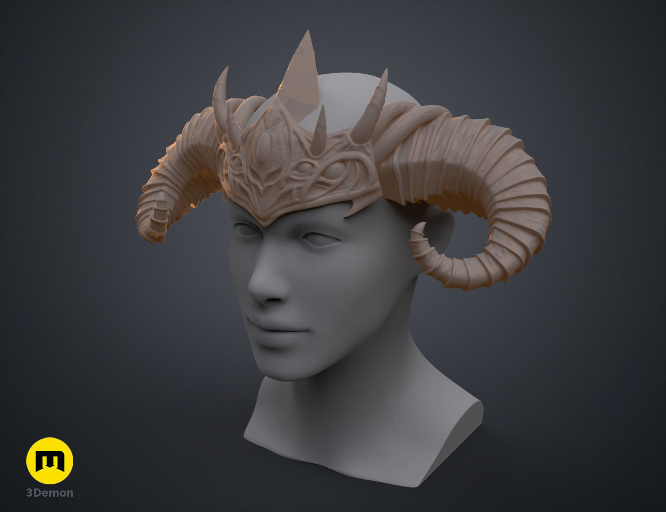 Asmodeus Horns - Critical Role 3D model 3D printable | CGTrader