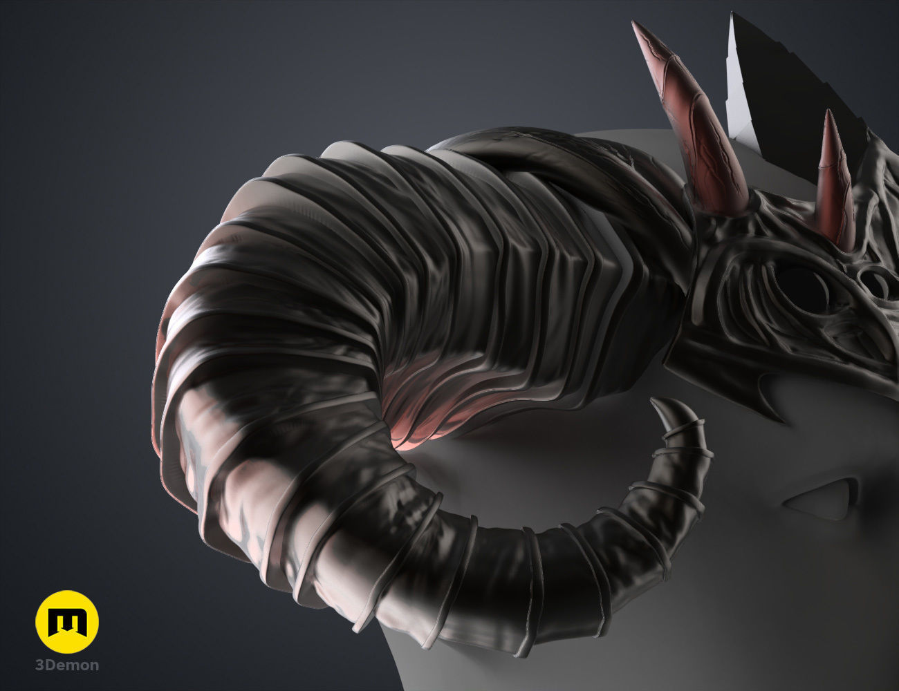 Asmodeus Horns - Critical Role 3D model 3D printable | CGTrader