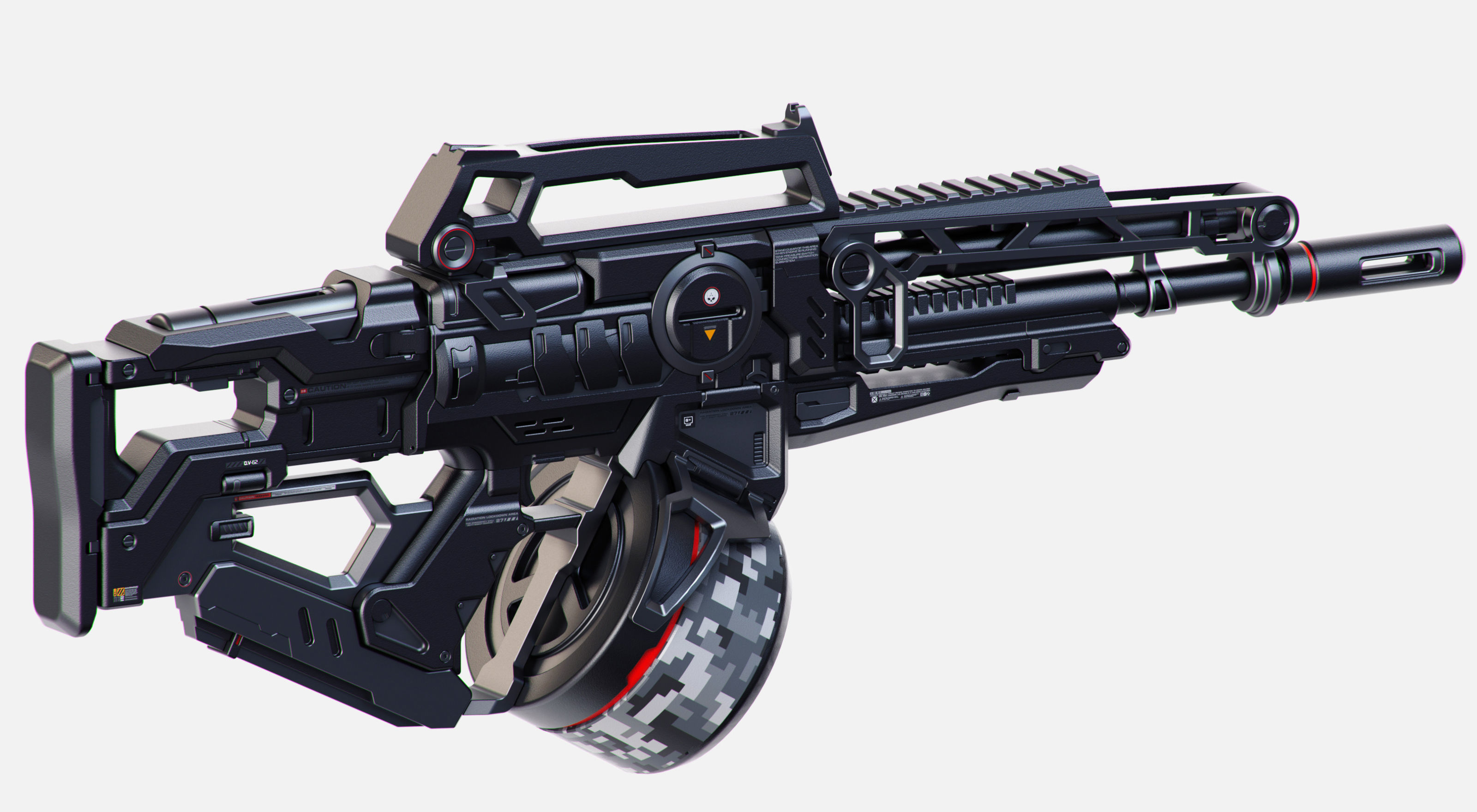 Sci-Fi Rifles Set Kitbash 3D model | CGTrader