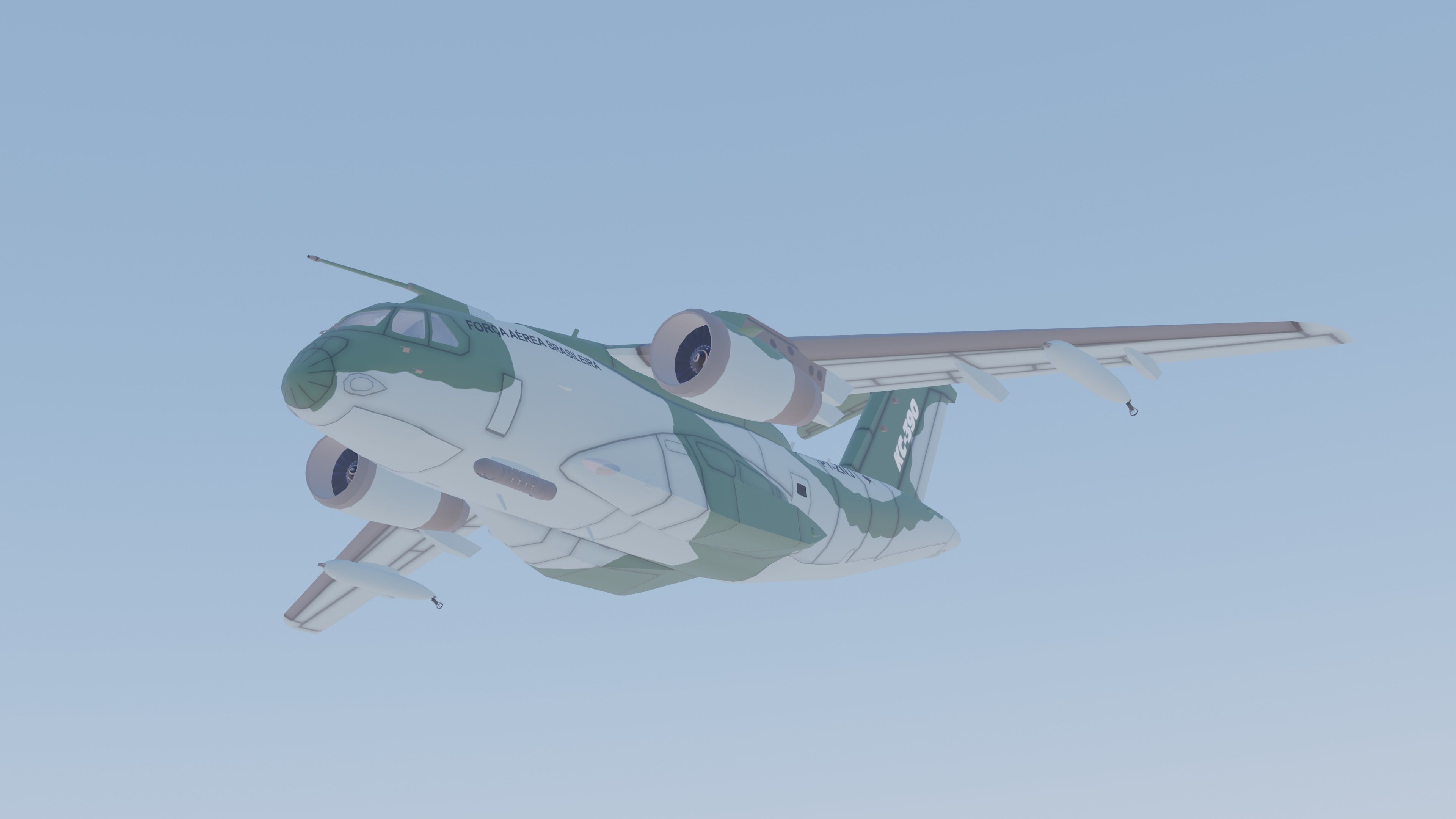 3D model Embraer KC-390 Millennium FAB VR / AR / low-poly | CGTrader