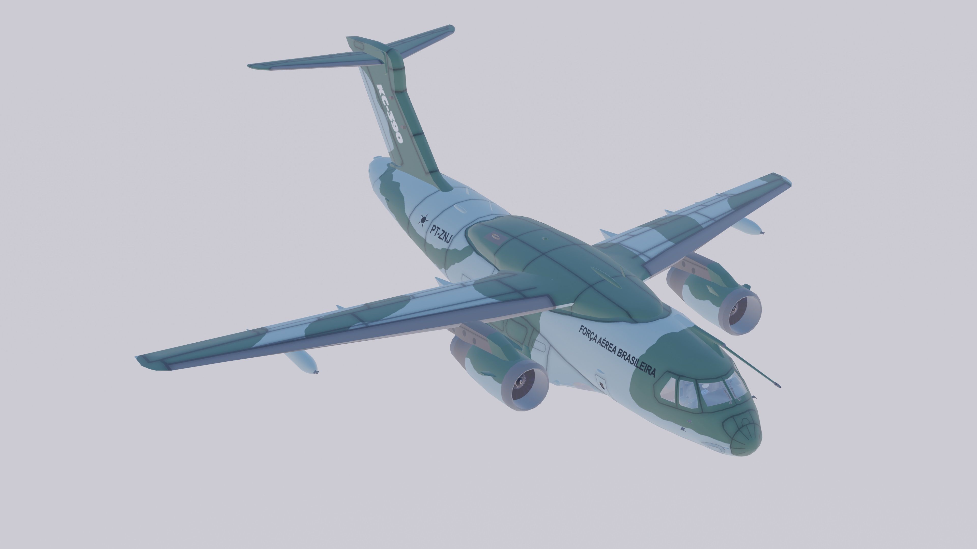3D model Embraer KC-390 Millennium FAB VR / AR / low-poly | CGTrader