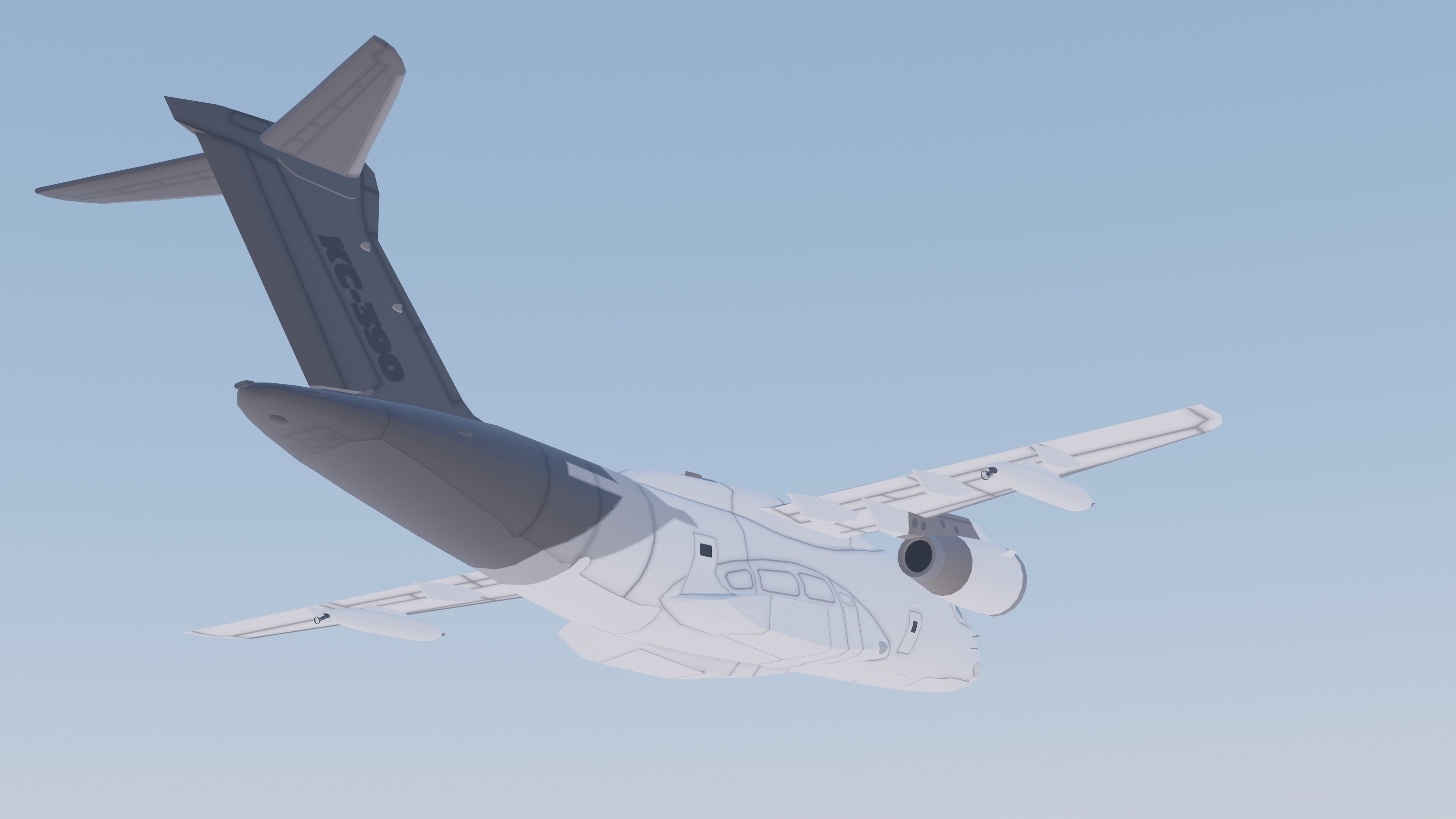3D model Embraer KC-390 Millennium Color House VR / AR / low-poly ...