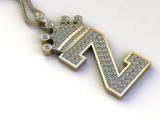 Alphabet Diamond Letter Z 3D model | CGTrader