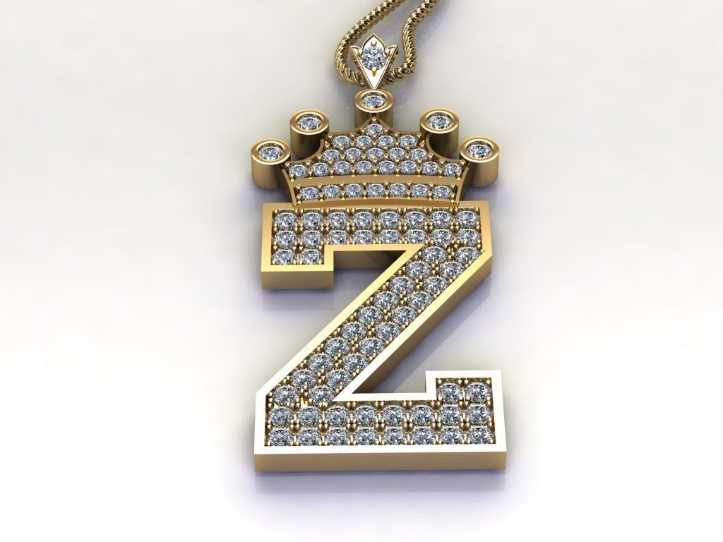 Alphabet Diamond Letter Z 3D model | CGTrader