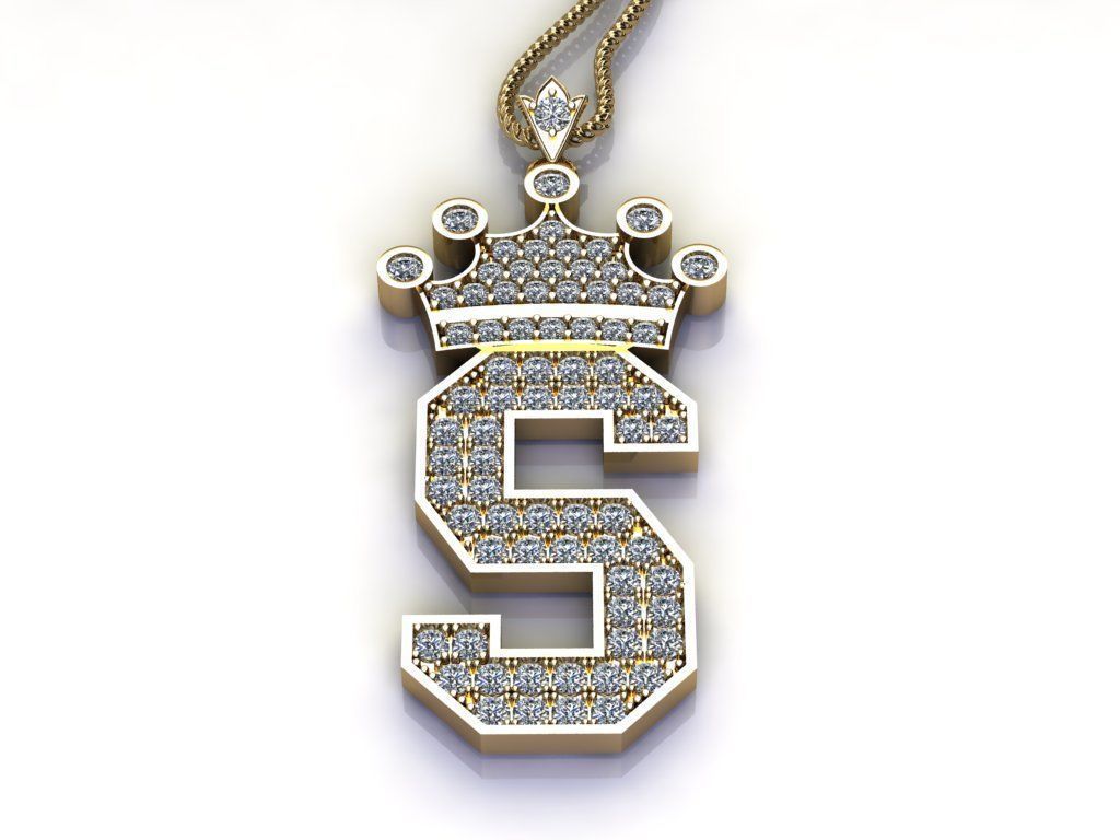 Alphabet Diamond Letter S 3D model | CGTrader
