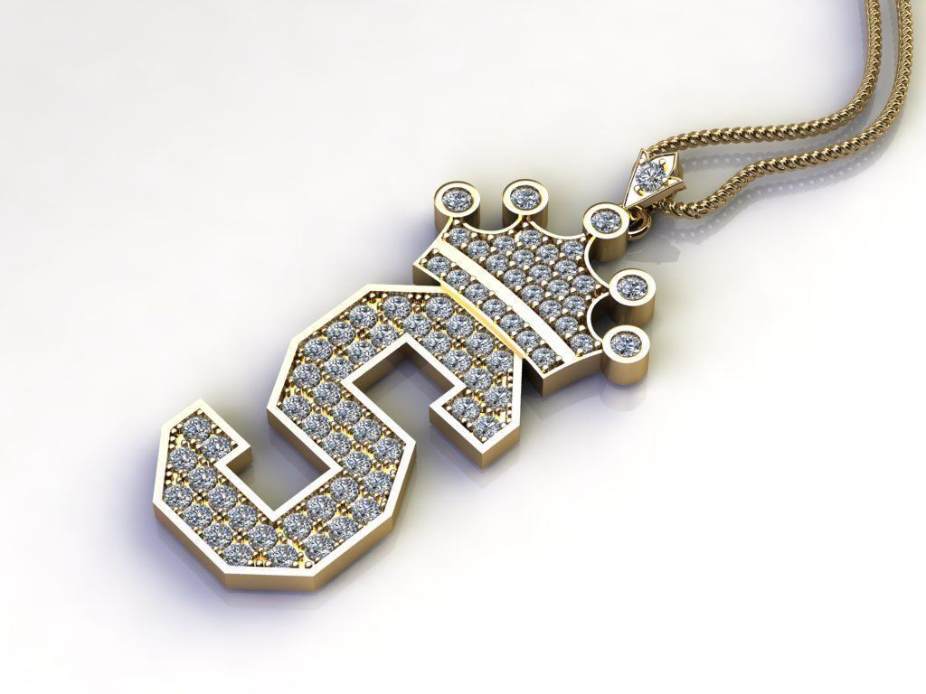 Alphabet Diamond Letter S 3D model | CGTrader