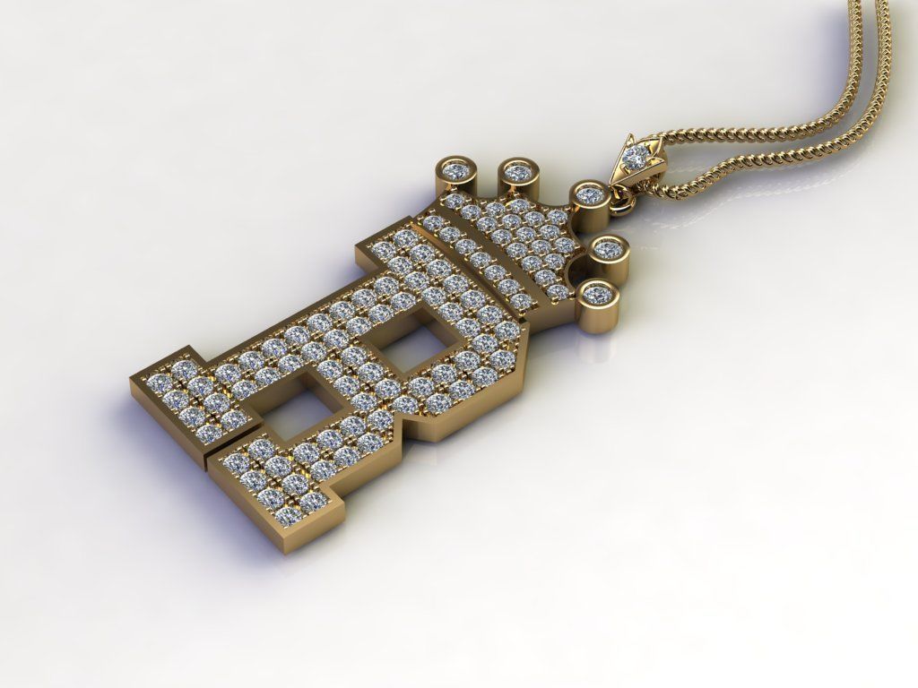Alphabet Diamond Letter R 3D model | CGTrader