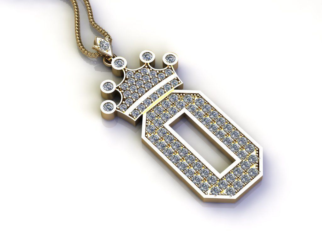 Alphabet Diamond Letter O 3D model | CGTrader