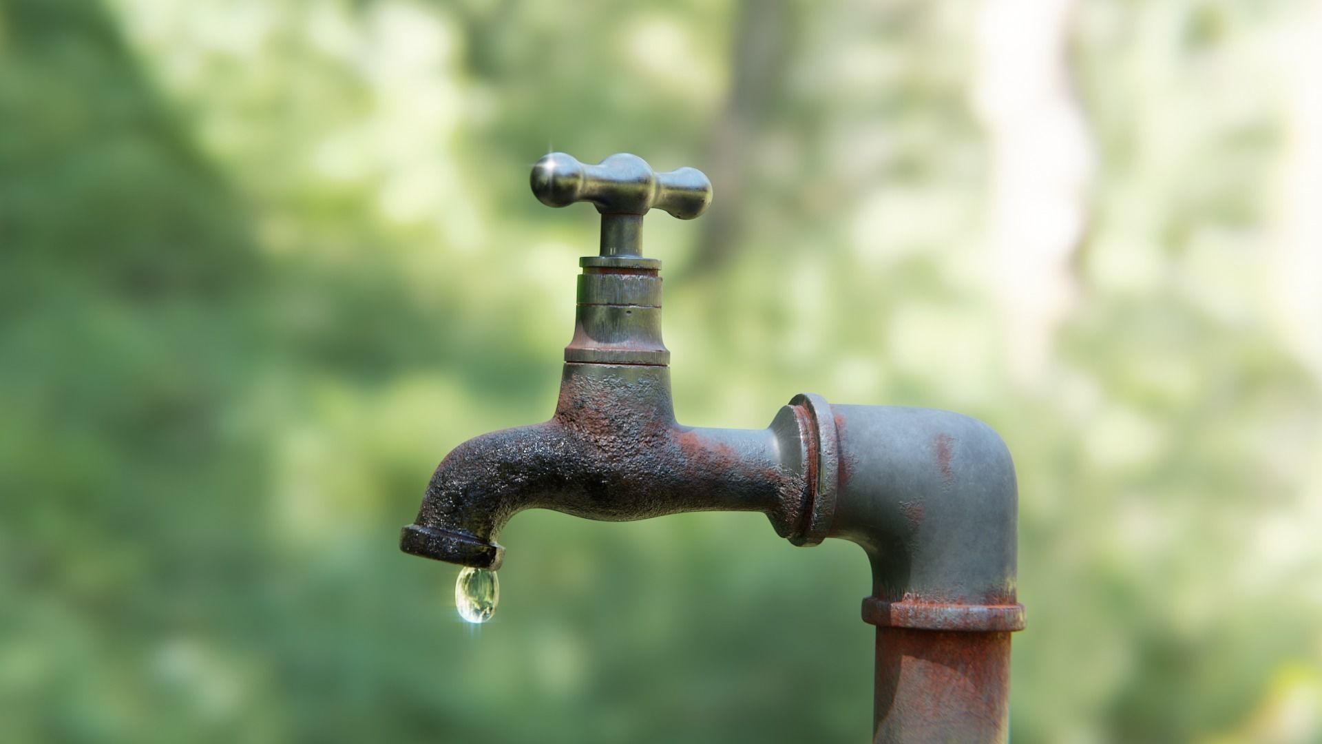 3D model Old rusty faucet VR / AR / low-poly | CGTrader