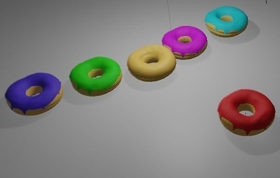 delicious donuts 3D model | CGTrader