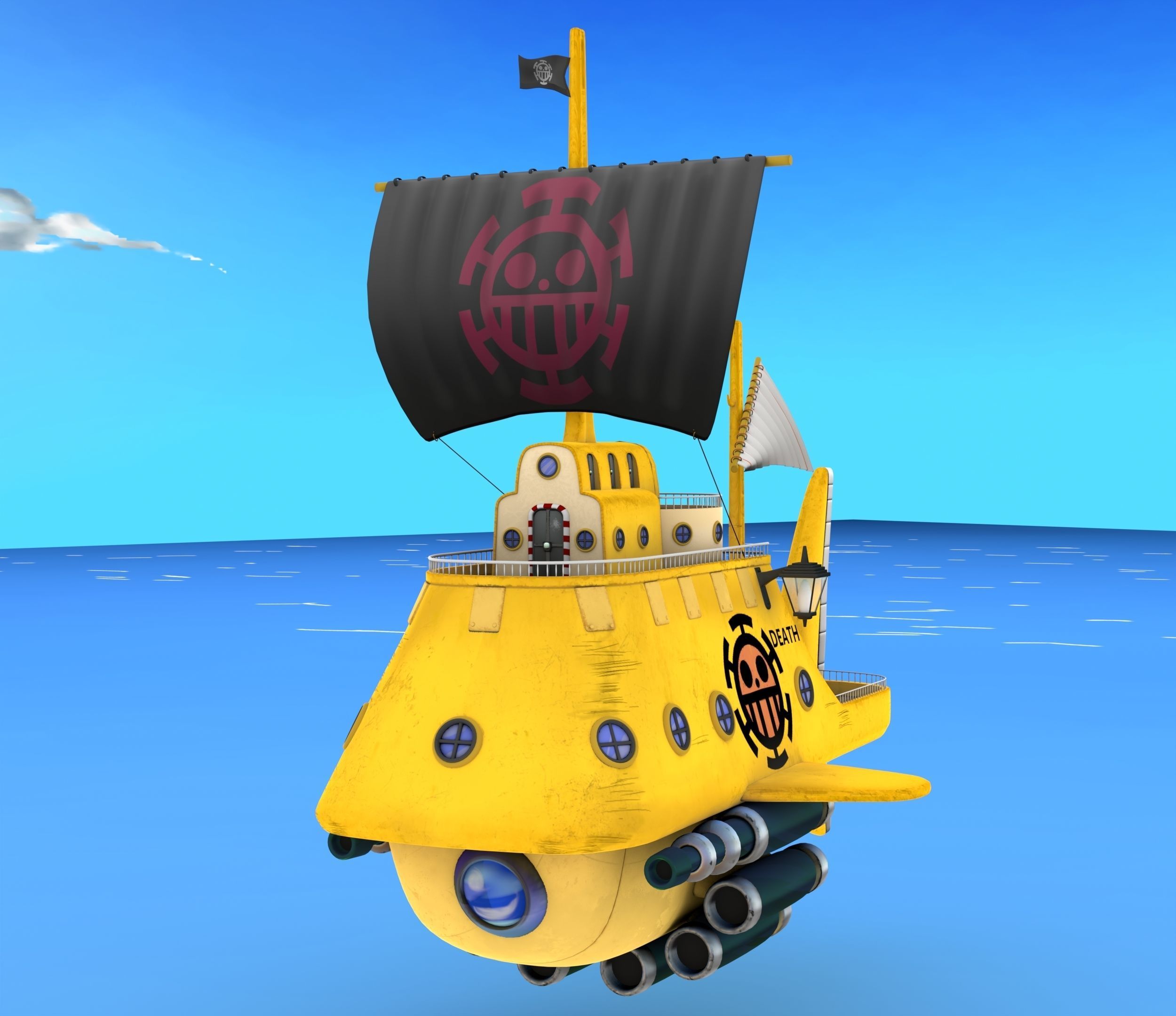 Heart Pirates Polar Tang ship 3D model | CGTrader