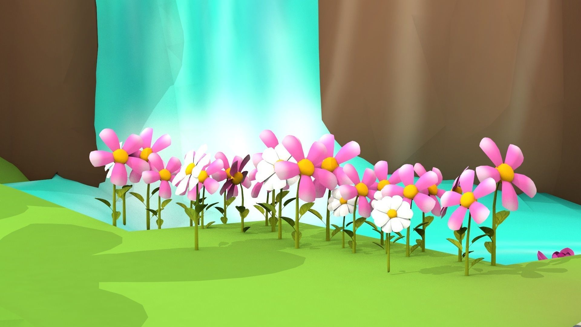 3D model Island Environment - Landscape VR / AR / low-poly | CGTrader