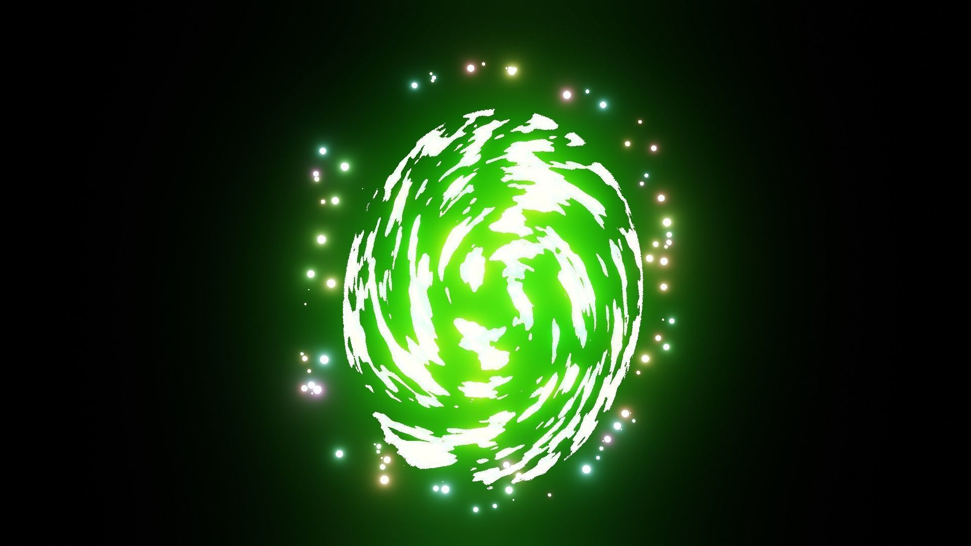 3D model Green Portal VR / AR / low-poly | CGTrader