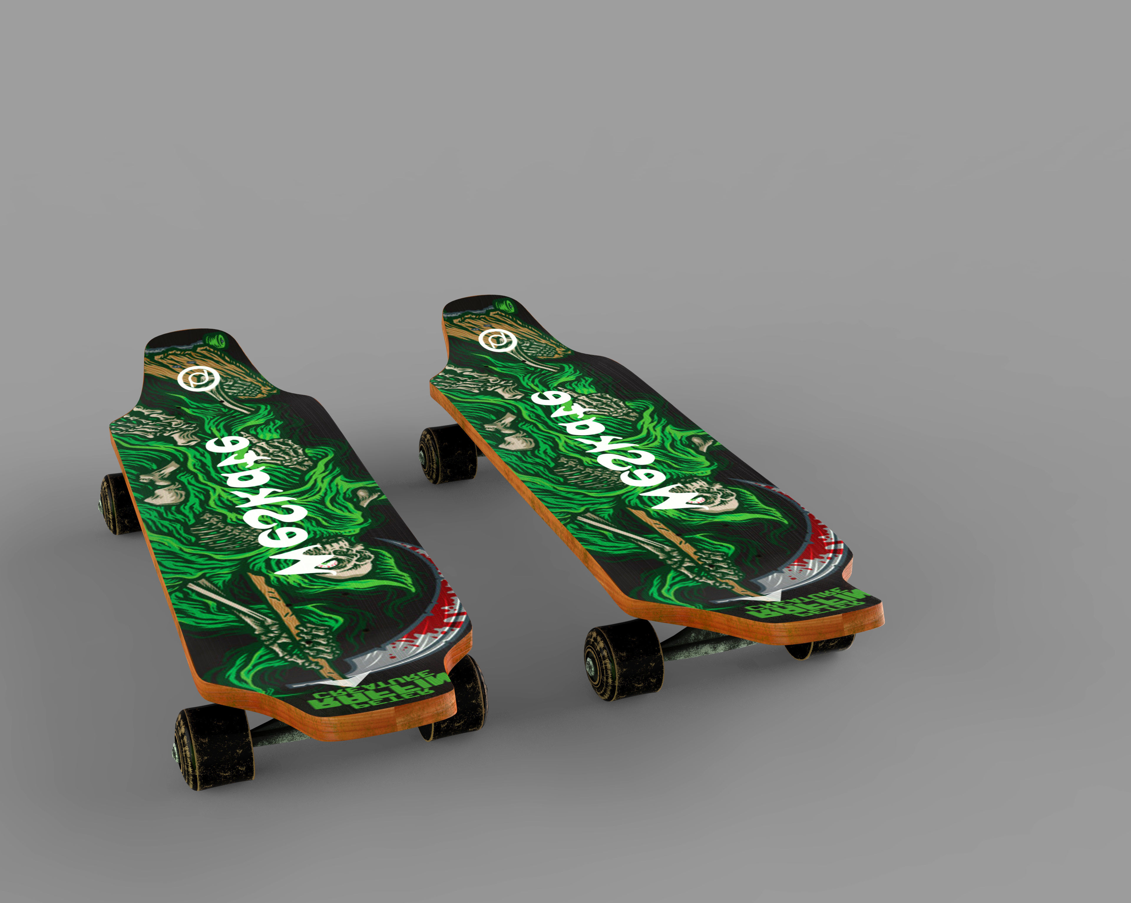 3D model 3D skating-board VR / AR / low-poly | CGTrader