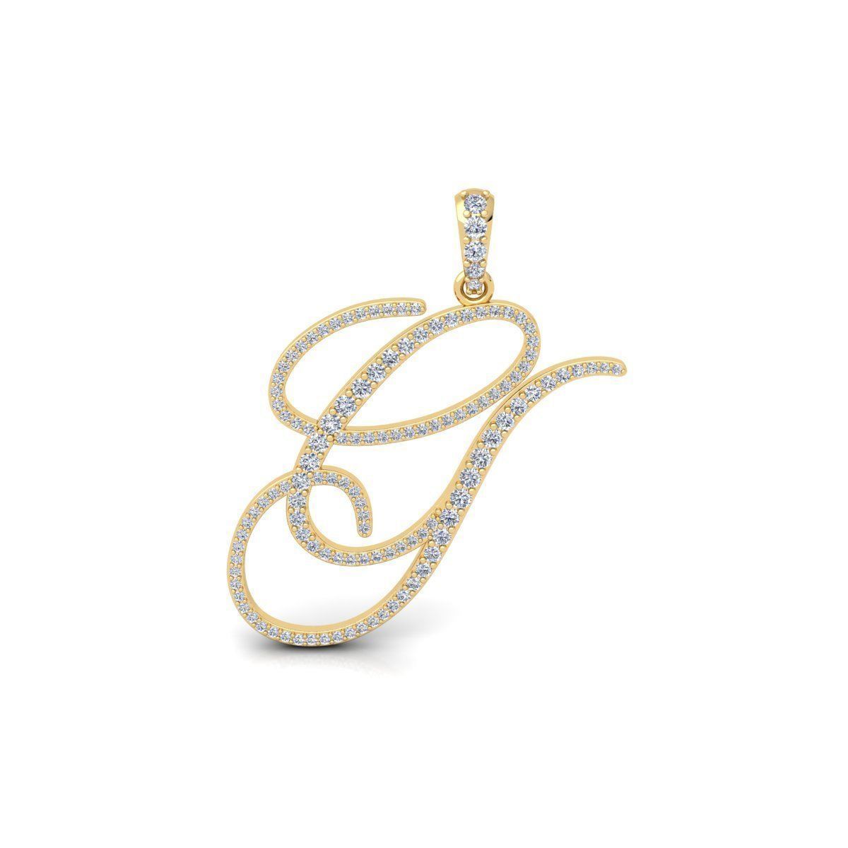 G Font Latter Pendent 3d Model and Render 3D print model 3D model 3D ...