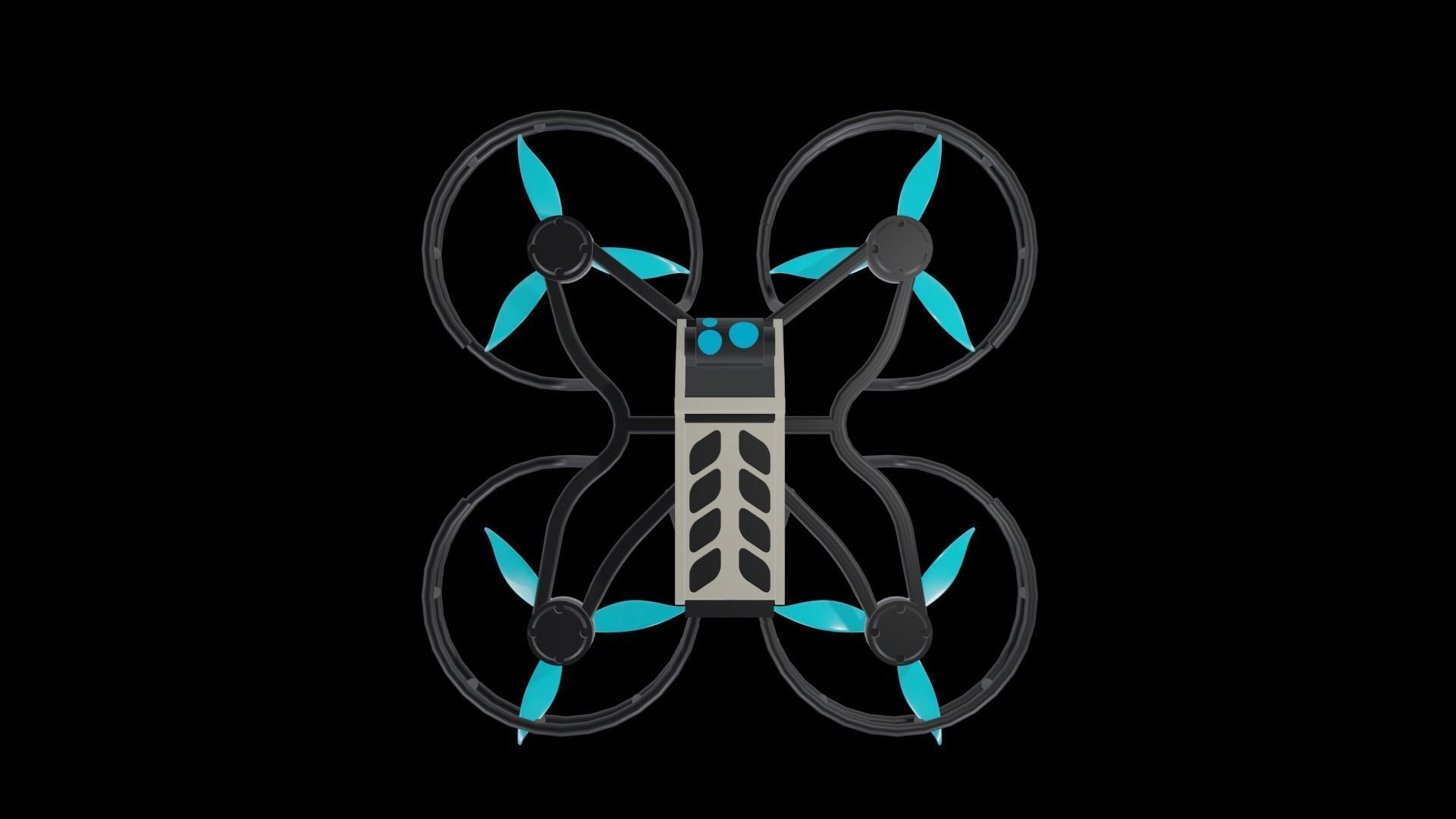 INDOOR FPV DRONE free 3D model animated | CGTrader