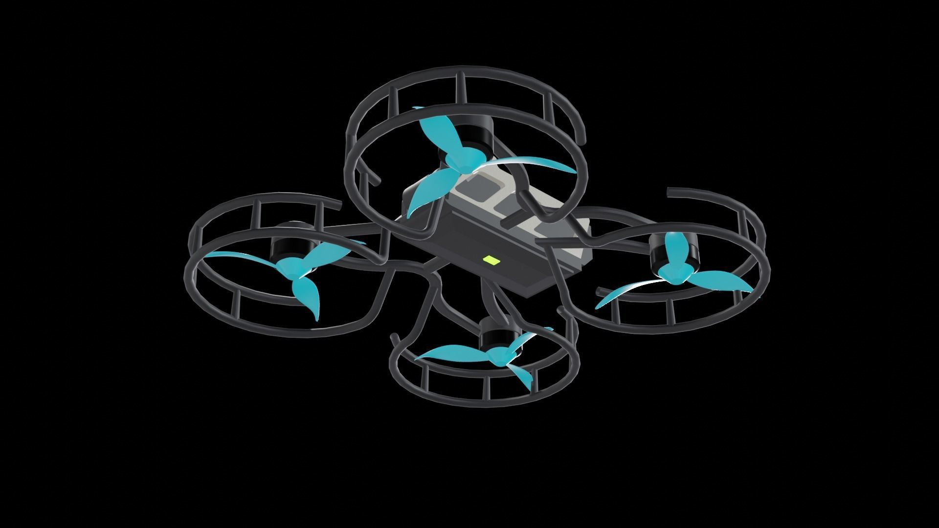 INDOOR FPV DRONE free 3D model animated | CGTrader