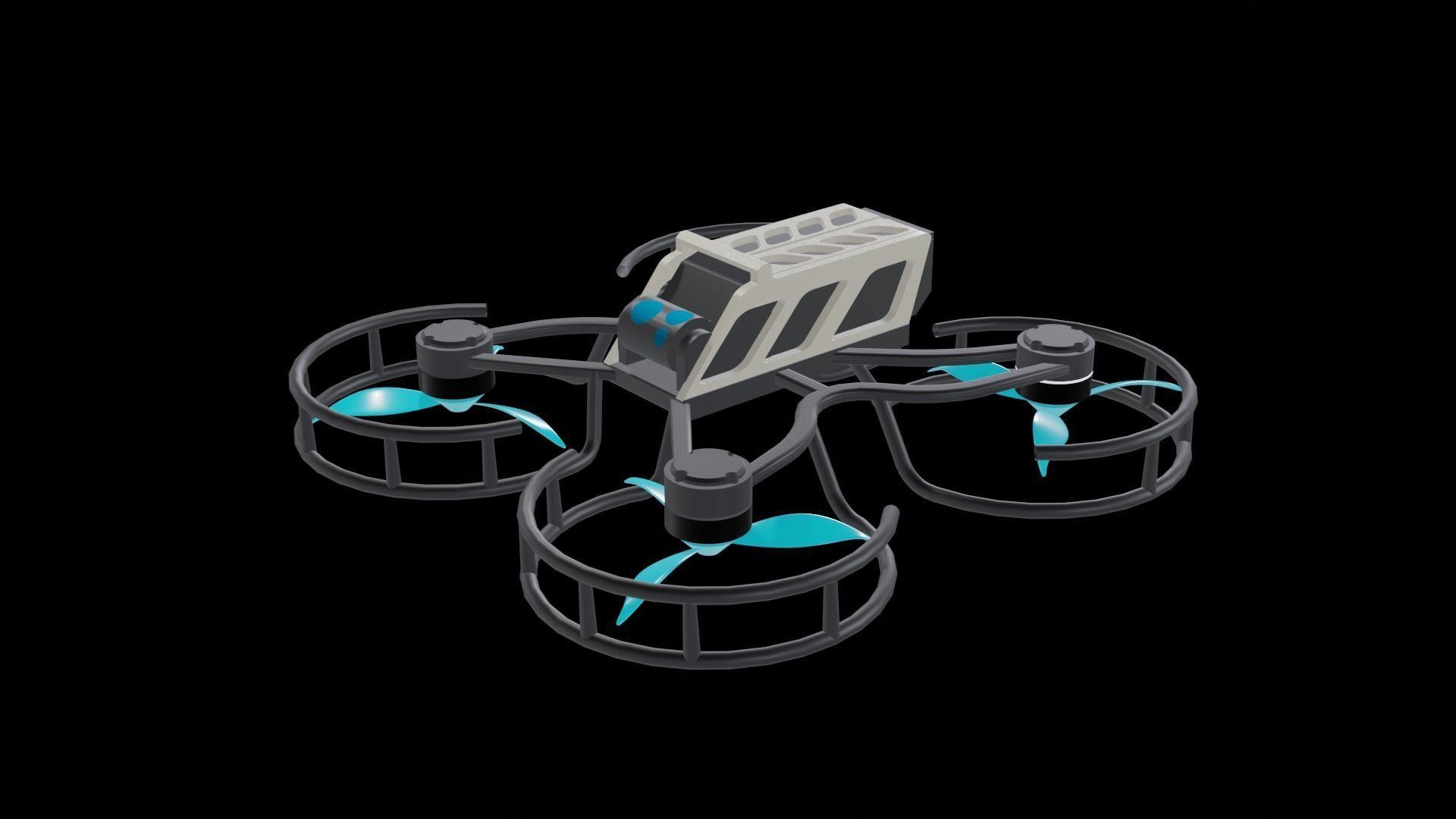 INDOOR FPV DRONE free 3D model animated | CGTrader