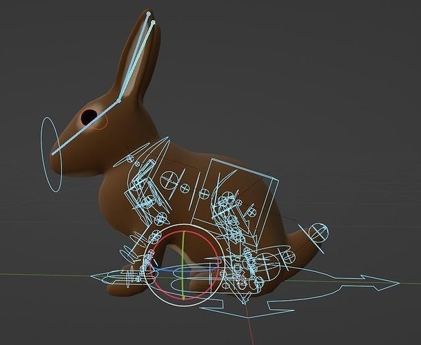 3D model Rabbit riged and animated VR / AR / low-poly | CGTrader