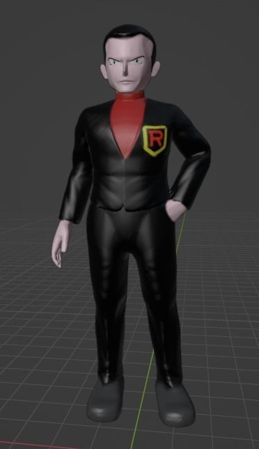 gym leader Giovanni 3D model 3D printable | CGTrader