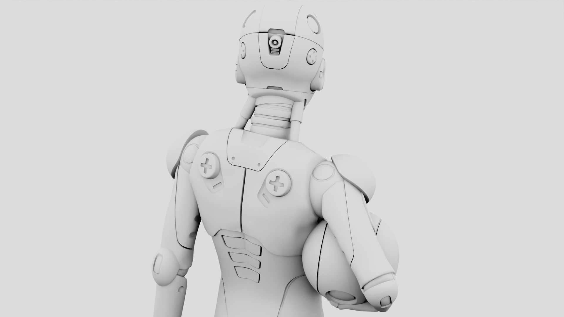 CHILD BOT ARNOLD RIGGED 3D model rigged | CGTrader