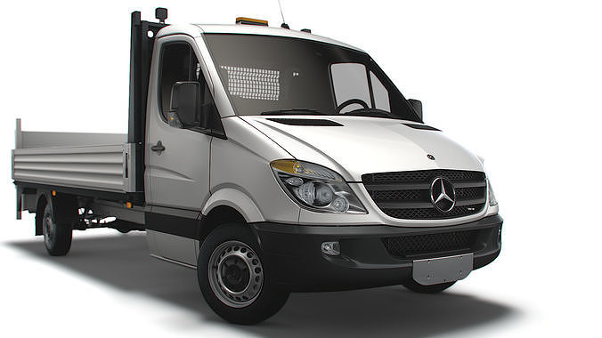 Mercedes Benz Dropside Tail Lift 2008 3D model | CGTrader