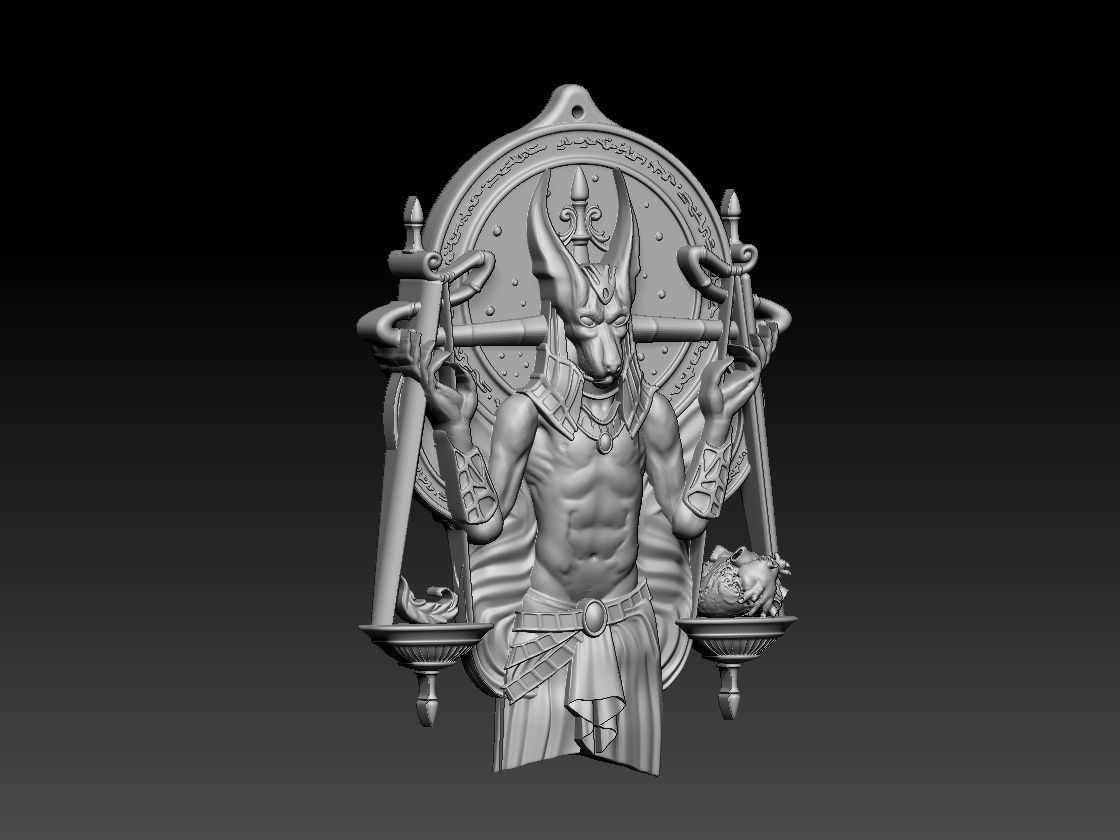 HM Anubis Keychain 3D model 3D printable | CGTrader