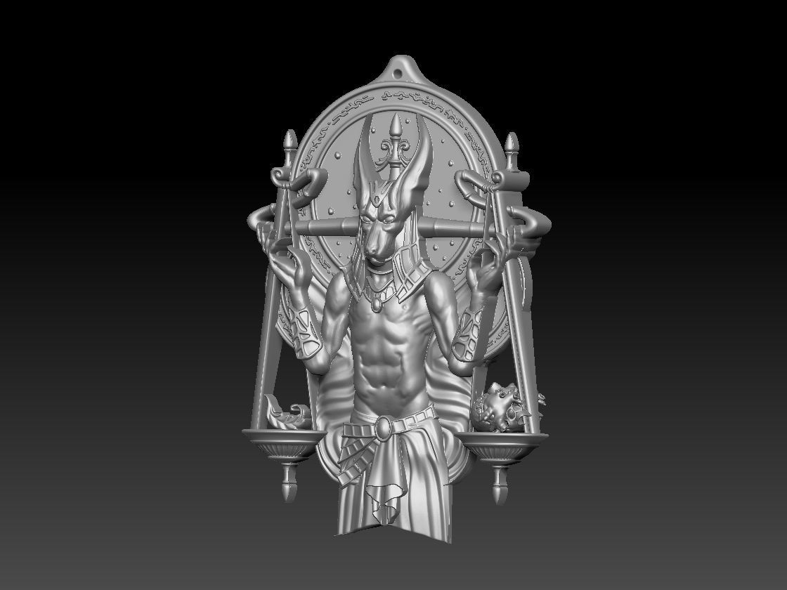 HM Anubis Keychain 3D model 3D printable | CGTrader