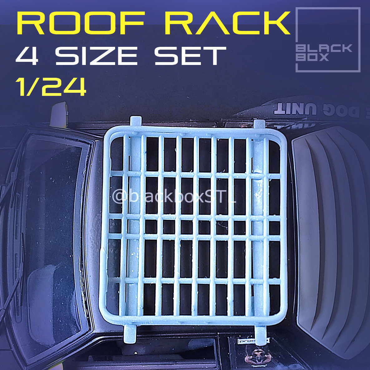 Roof Rack 4 types set 1-24th scale 3D model 3D printable | CGTrader