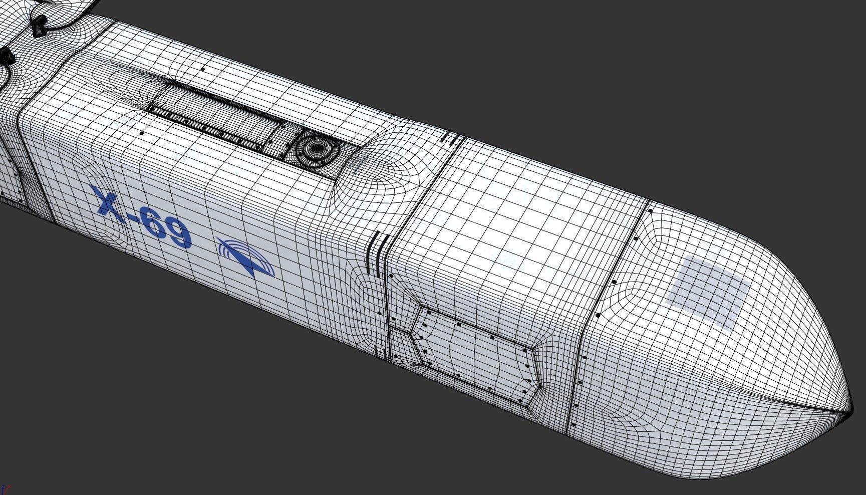 Kh-69 - X-69 stealth cruise missile 3D model animated | CGTrader