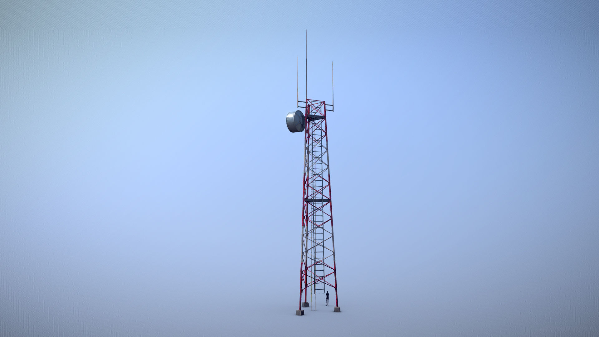 3D model LA CellTower Truss 26M VR / AR / low-poly | CGTrader