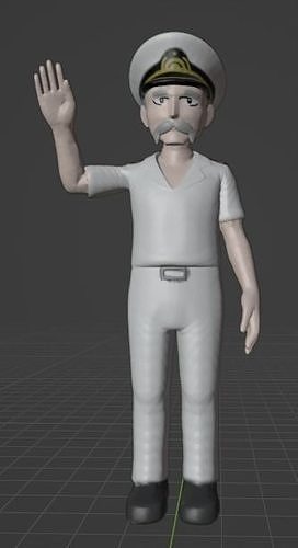 captain ss anne 3D model 3D printable | CGTrader