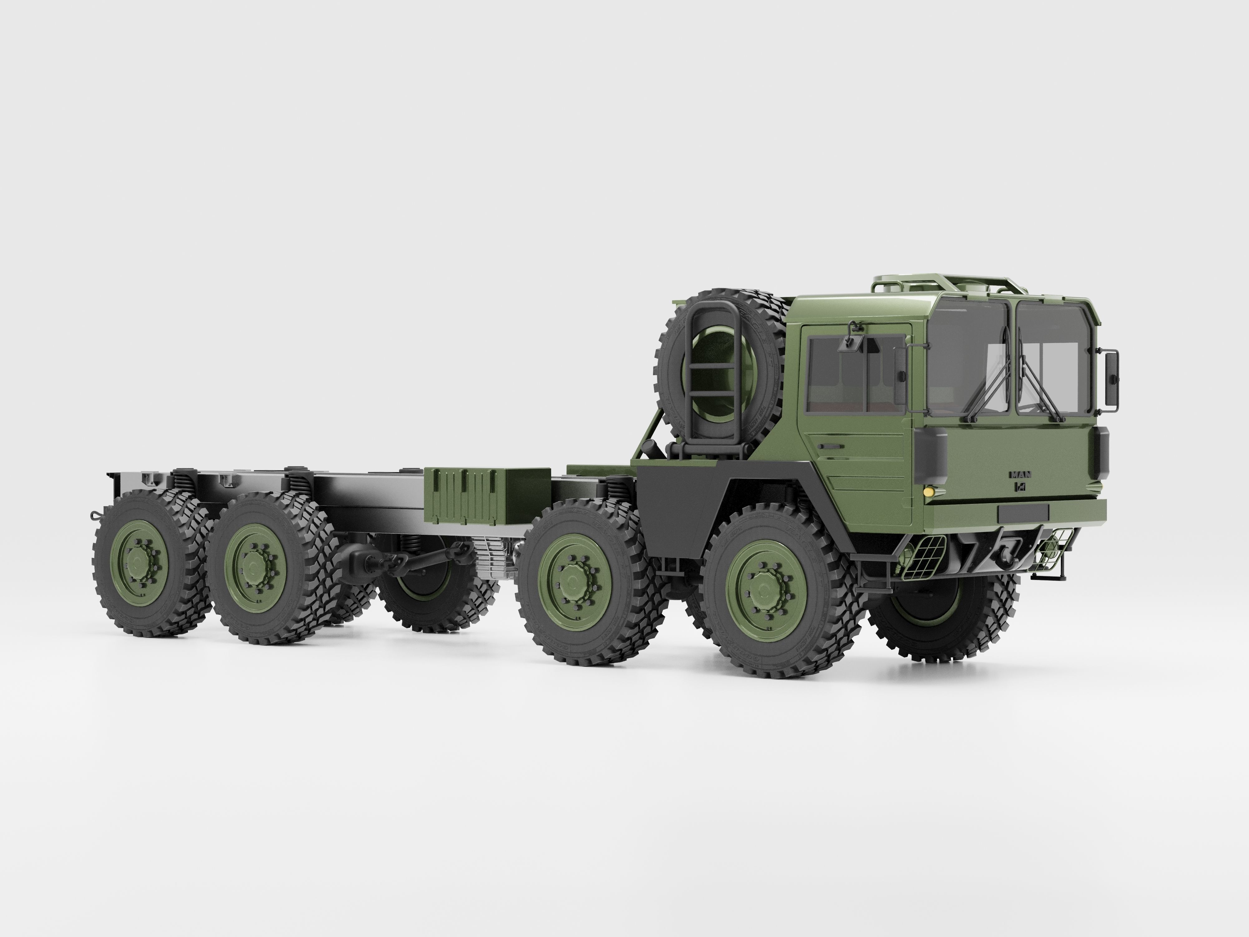 Man Kat1 3D Model - 8x8 Truck 3D model | CGTrader