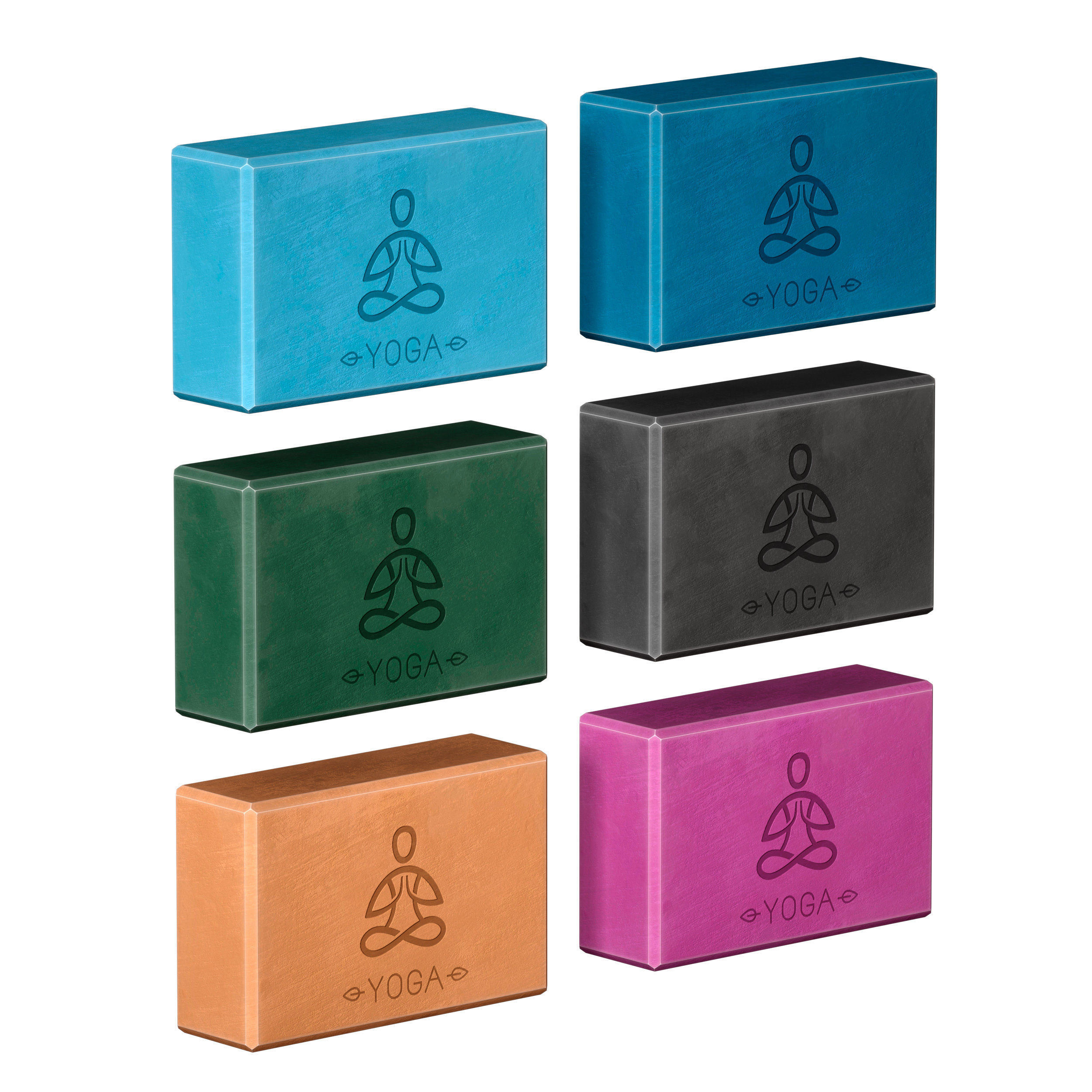 Color Blocks for Yoga 3D model | CGTrader